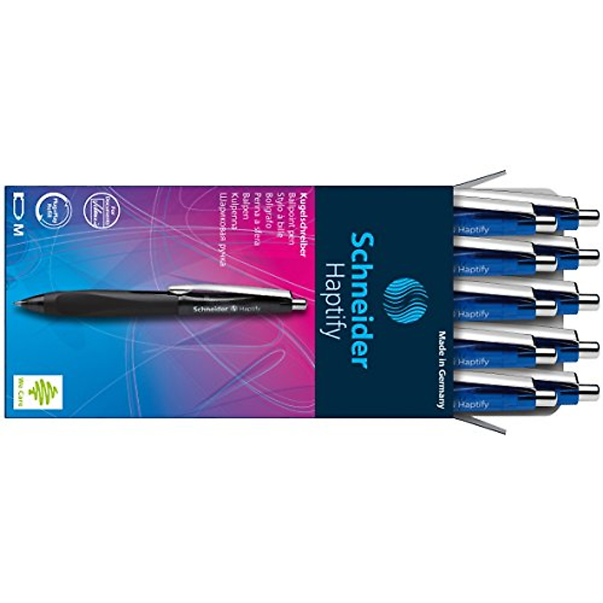 Dlugopis automatyczny Schneider Haptify, M, niebieski