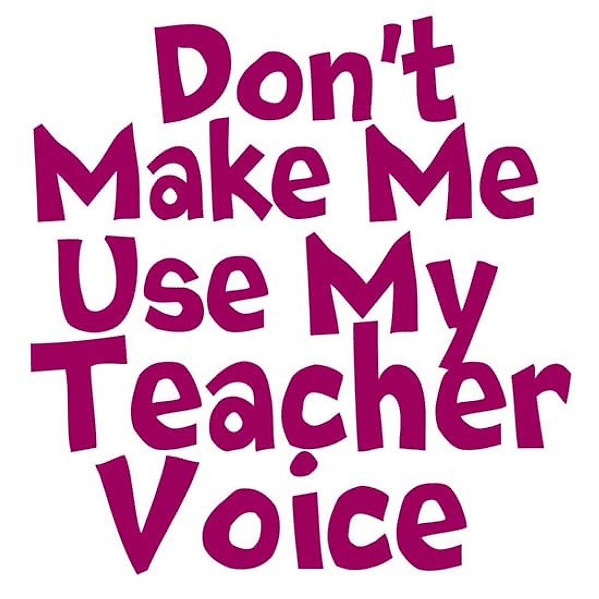 CafePress Dont Make Me Use My Teacher Voice Mugs Ceramic Coffee Mug, Tea Cup 11 oz