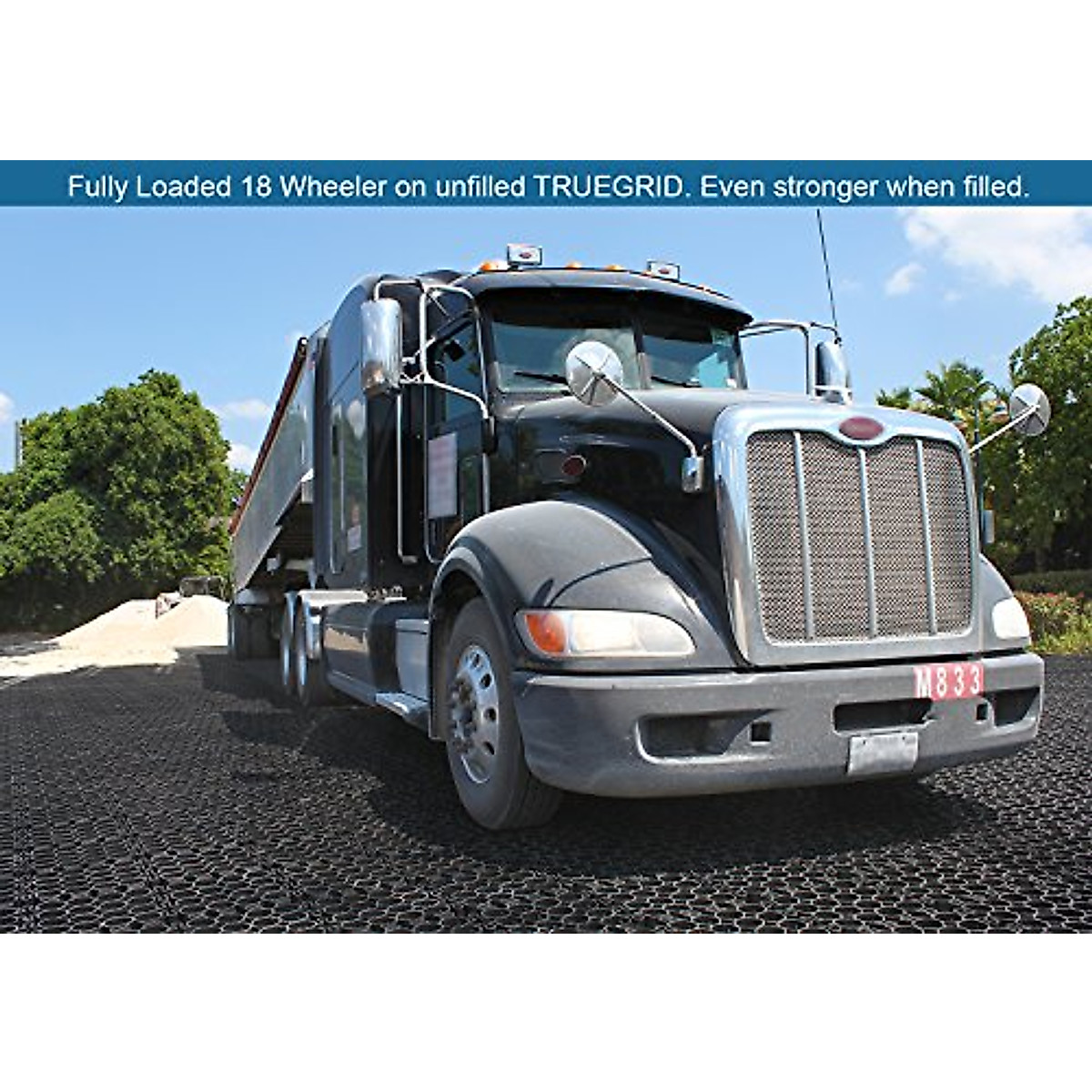 TRUEGRID | PRO Plus Permeable Pavers | Designed for Roads, Parking Lots, Stables | Outdoor Pavers | 1.8" Depth, 250,000+ lb Load Class | Pack of 10 (40 Square Feet)