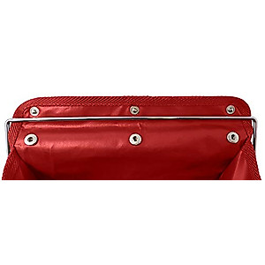 Foldable Shoe Cover Holder (Red) with Bonus Please Use Shoe Covers, Double Sided, Door Hanger