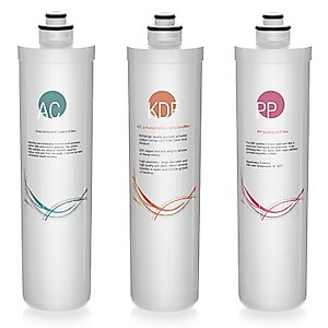 iSpring F3-CUA4 6-Month Filter Pack for 4-Stage 0.1 Micron Ultra-Filtration Water Filter Systems