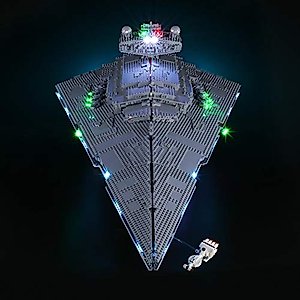 LIGHTAILING Light Set with a Remote-Control for (Imperial Star Destroyer Building Blocks Model - Led Light kit Compatible with Lego 75252 (NOT Included The Model)