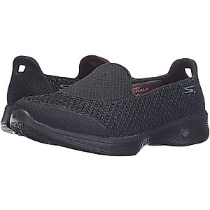 Skechers Performance Women's Go Walk 4 Kindle Slip-On Walking Shoe,Black,6.5 M US