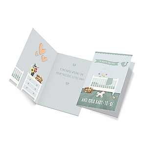 Prime Greetings Congratulations Baby Shower Card For Boy or Girl, New Baby Card, Welcome Baby Card