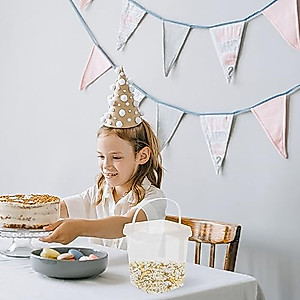 ULTECHNOVO Clear Buckets with Lid, 10pcs Clear Ice Cream Bucket Reusable Freezer Storage Tubs Food Storage Containers for Homemade Ice Cream Meal Prep Yogurt Soup 500ml