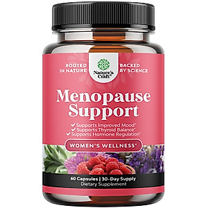 Complete Herbal Menopause Supplement for Women - Multibenefit Menopause Relief Hormone Balance for Night Sweats Mood and More with Dong Quai Vitex Chaste Berry and Black Cohosh - 30 Servings