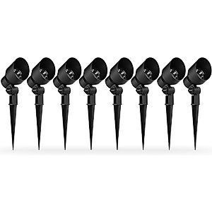 Malibu Low Voltage Floodlight LED Outdoor Landscape Lighting 12V Landscape Spotlight 6W Garden Light for Patio Yard 8Pack