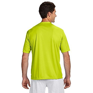 A4 Mens Cooling Performance Crew, XL, Safety Yellow