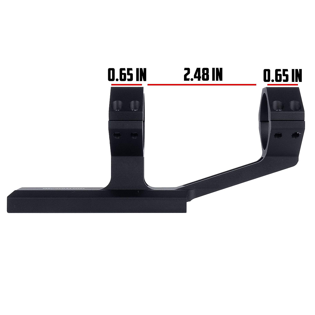 Monstrum 3-9x32 Rifle Scope with Rangefinder Reticle | ZR255 H-Series Offset Scope Mount | Monstrum Flip Up Lens Cover Set | Bundle