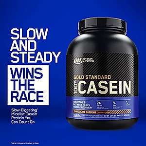 Optimum Nutrition Gold Standard 100% Micellar Casein Protein Powder, Slow Digesting, Helps Keep You Full, Overnight Muscle Recovery, Cookies and Cream, 4 Pound (Packaging May Vary)