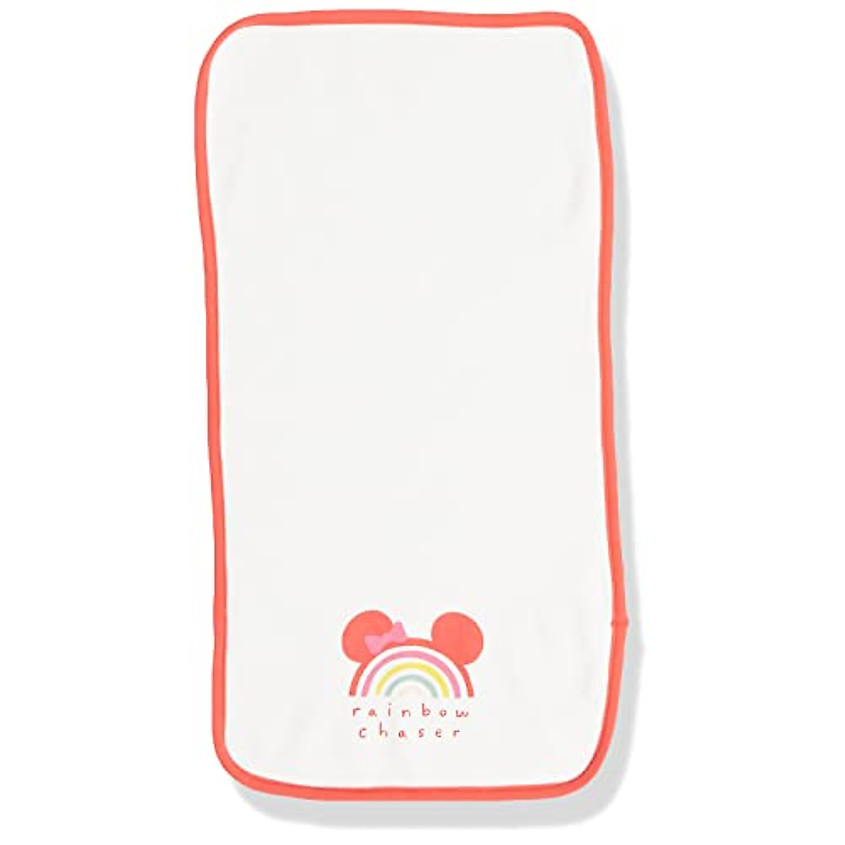 Amazon Essentials Disney | Marvel | Star Wars | Princess Girls' Burp Cloths, Pack of 6, Minnie Rainbow Chaser, One Size