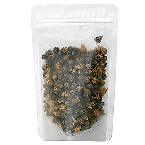 SumDirect 50Pcs 5x8 inches Matte Frosted (Not Clear) Zipper Resealable Stand Up Drink Bags,Snack Food Tea Packing Drinking Pouches - 5x8inches
