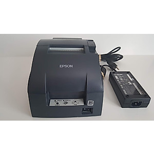 Epson C31C514767 Epson, TM-U220B, Dot Matrix Receipt Printer, Ethernet (E04), Epson Dark Gray, Auto Cutter, Power Supply Included Replaces C31C514667 (Renewed)