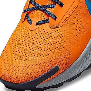 NIKE mens Pegasus Trail 3 shoes, Total Orange/Signal Blue, 10.5