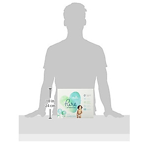 Pampers Pure Disposable Baby Diapers, Hypoallergenic and Fragrance Free Protection, Size 5, 44 Countm Super