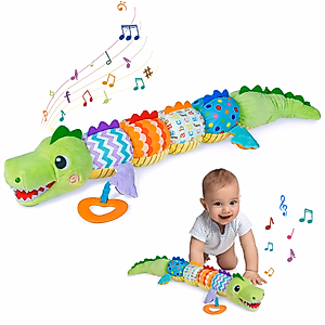 Ussybaby Baby Boy Toys for 0 3 6 9 12 Months, Soft Tummy Time Toy with Multi Textures,Rattle,Crinkle,Newborn Baby Stuffed Animal Toy, Baby Gift,Caterpillar