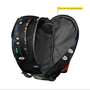 School Bag Girls Boys Backpack Garbage Truck Trash Recycling Student Shoulder Book Bag Boy Girl Lightweight Durable Middle Elementary College Bags Satchel Travel Bag Hiking Camping Daypack