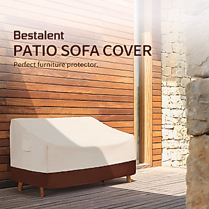 Bestalent Patio Furniture Covers Waterproof,Outdoor Sofa Covers for Loveseat Fits up to 58W x 32.5D x 31H inches