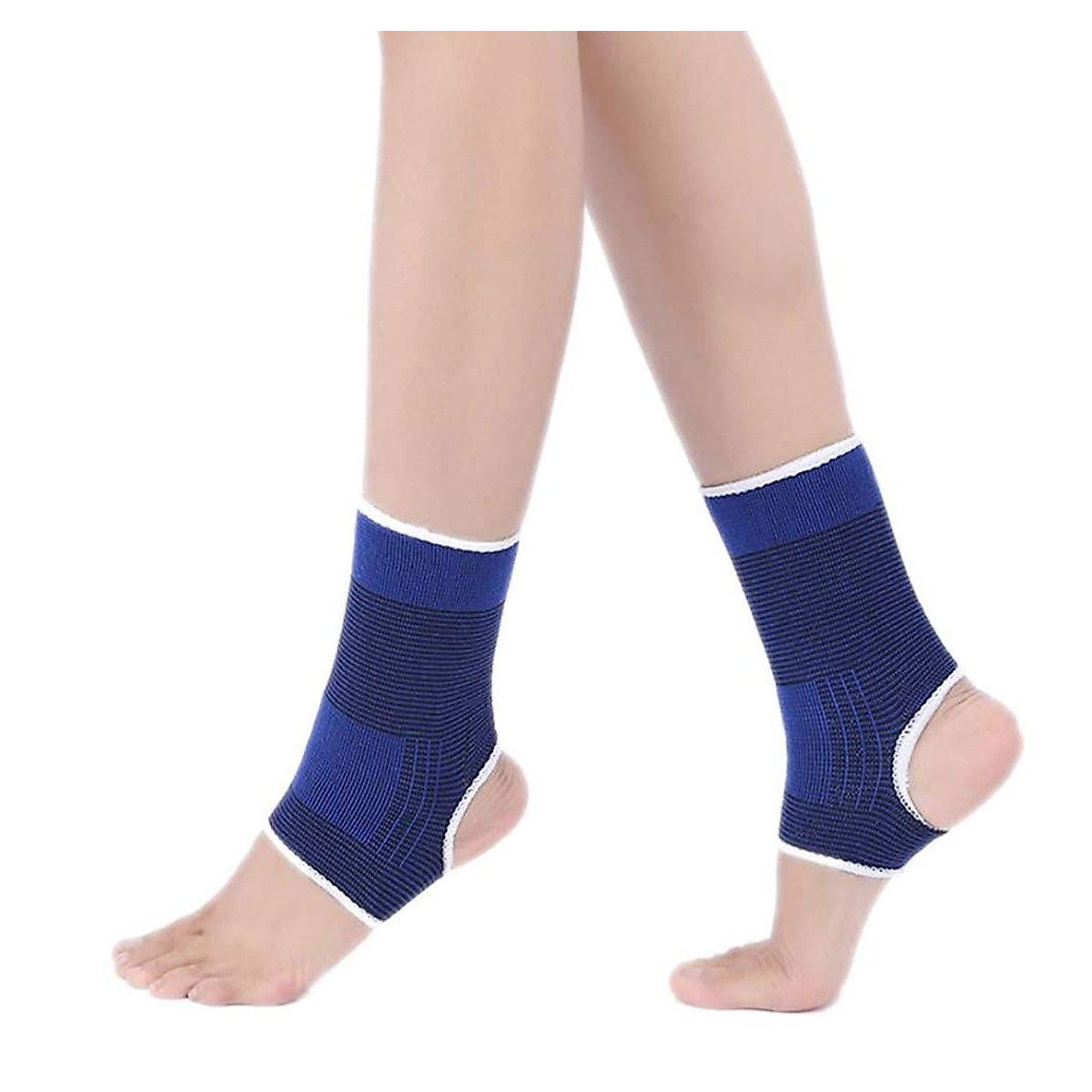 LUXXII (2 Count Elastic Ankle Brace Support Compression Wrap Movement Protection Ankle Sport Fitness Guard Band