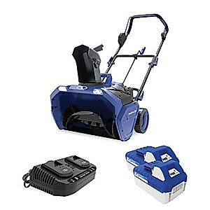 Snow Joe 24V-X2-20SB 20-Inch 48 Cordless Snow Blower, Kit (w/2 x 24-Volt 4.0-Ah Batteries and Charger) & SJCVR-21 Cover