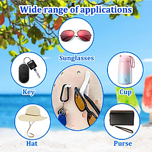 YHNTGB 12 Pcs Hooks Compatible for Bog Bags Inserts Hooks Accessories for Bogg Bag Key Holder Charms Organize Accessories Bogg Bag Compatible with Simply Southern Beach Tote Bag