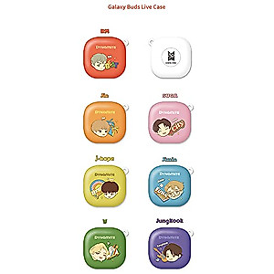 BTS Official TinyTan Dynamite 2D Colorful Series Hard Case for Samsung Galaxy Buds Licensed by Big Hit Entertainment (Jung Kook)