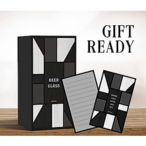 Unique Birthday Gifts for Men, Husband, Him, Funny Beer Glass for Dad, Brother, Boyfriend, Son, Uncle, 15 oz, Legends are Born in February