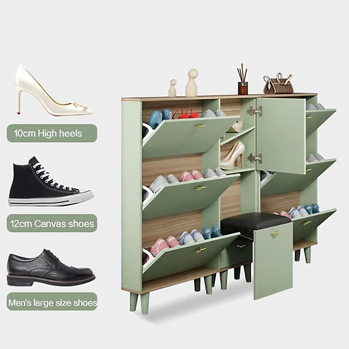 JYDQM 17CM Home Thin Shoe Cabinet Entrance Porch SimpleSmall Apartment Narrow Storage Stool Shoe Rack Organize Furniture