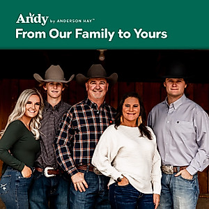 Andy 2nd Cut Timothy Hay Andy-Pak Feeder Boxes, 4 Pack of 1.5 Lb Boxes, Premium Rabbit Food Hay for Rabbits, Chinchillas, and Guinea Pigs