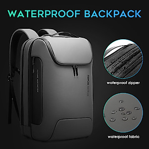BANGE Anti Theft Backpack With TSA Lock,Waterproof Backpacks With YKK Zipper, High Tech Business Backpack For Men And Women, Laptop Backpack Fits For 17.3 Inch Notebook…