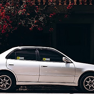 4 Pcs Camera Audio Video Recording Window Cars Stickers, in Car Camera Recording Sticker for Rideshare, Van, Truck, Taxi, Maxi Cab, Bus, Coach Drivers, Yellow 2 x 6 inch, Adhesive Window Decal