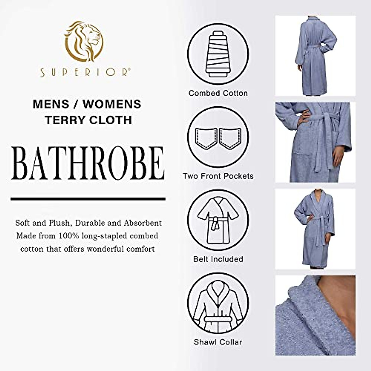 Superior Modern, Transitional, Contemporary, Casual, Traditional, Blue, X-Large