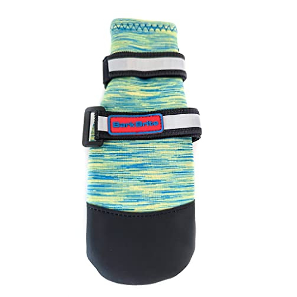 All Weather Neoprene Paw Protector Dog Boots with Reflective Straps in 5 Sizes! (Turquoise Large)