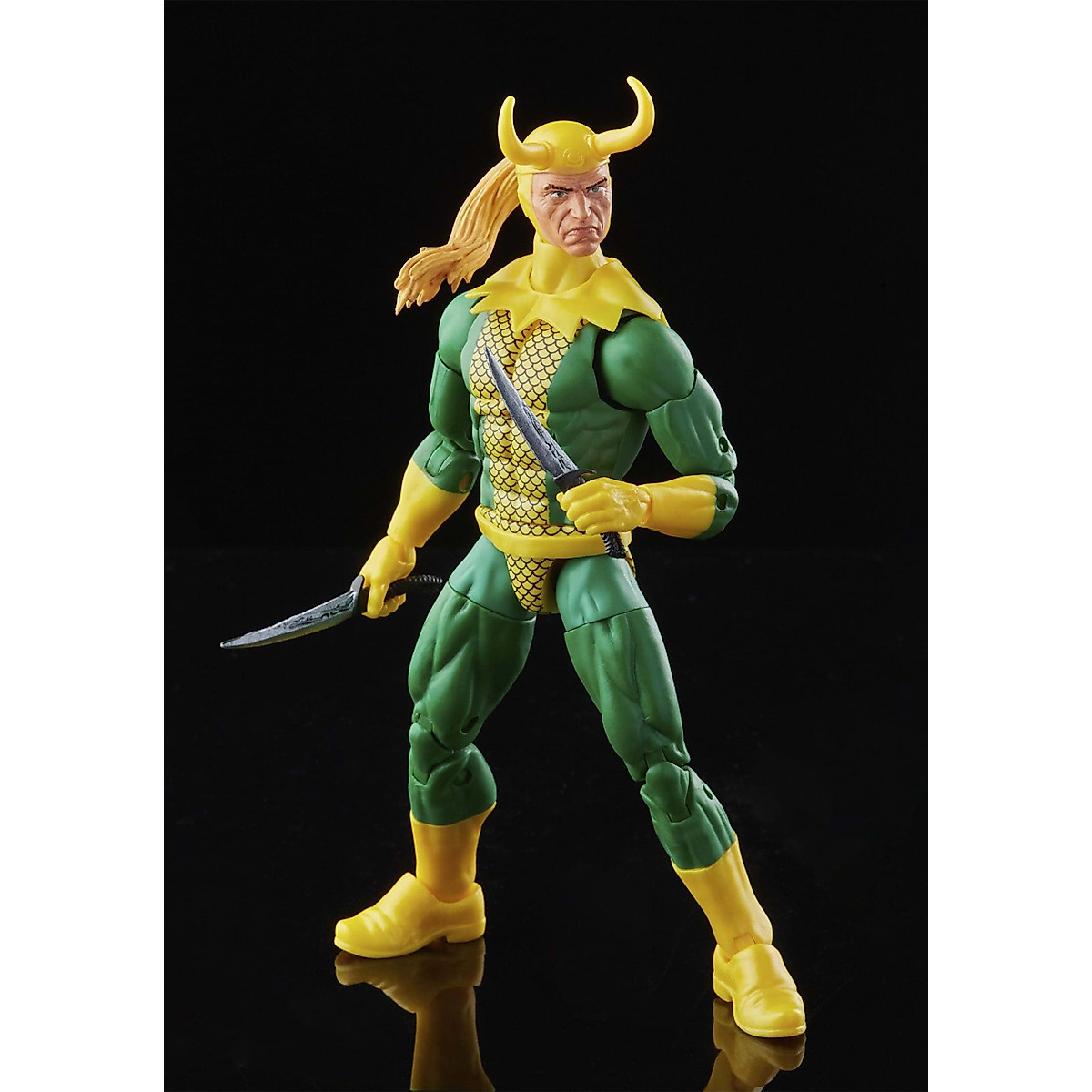 Marvel Legends Series Loki 6-inch Retro Packaging Action Figure Toy, 3 Accessories