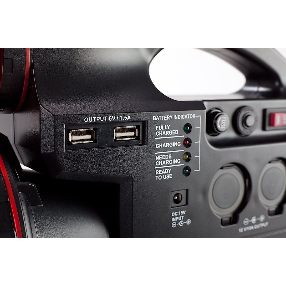 Celestron - PowerTank Telescope Battery - 12V Portable Power Supply - Emergency Kit - Red/White LED Flashlight - USB Ports & NexYZ 3-Axis Universal Smartphone Adapter