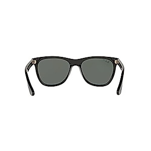 Ray-Ban RB4184 Square Sunglasses, Black/Polarized Green, 54 mm