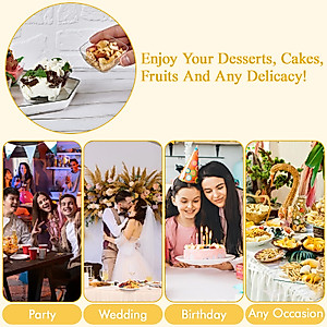 JOLLY CHEF 200 Pack 2.6 oz Mini Dessert Cups with Spoons, Clear Plastic Pudding Appetizer Cups for Party - Small Reusable Serving Bowl Ideal for Christmas Halloween Wedding