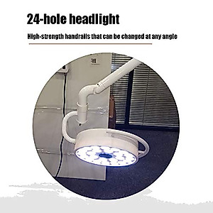 72W LED Stomatology Cold Light Shadowless Lamp Surgical Wall-Mounted Lamp Beauty Tattoo Pet Surgery Shadowless Light 24 Bulbs
