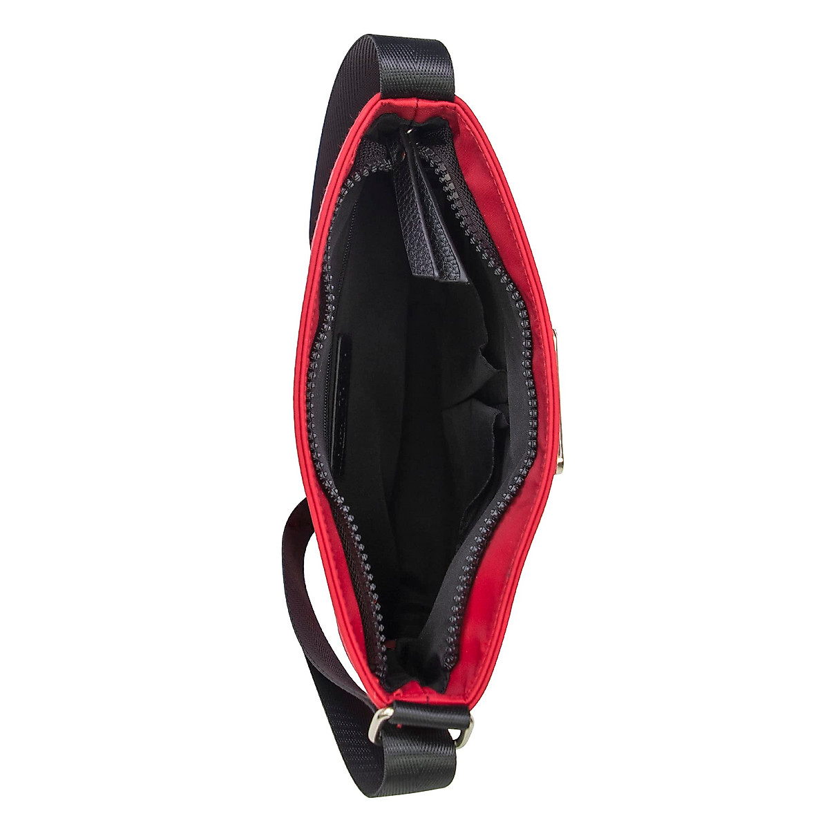 Nautica Diver Nylon Small Women's Crossbody Bag Purse with Adjustable Shoulder Strap, Red