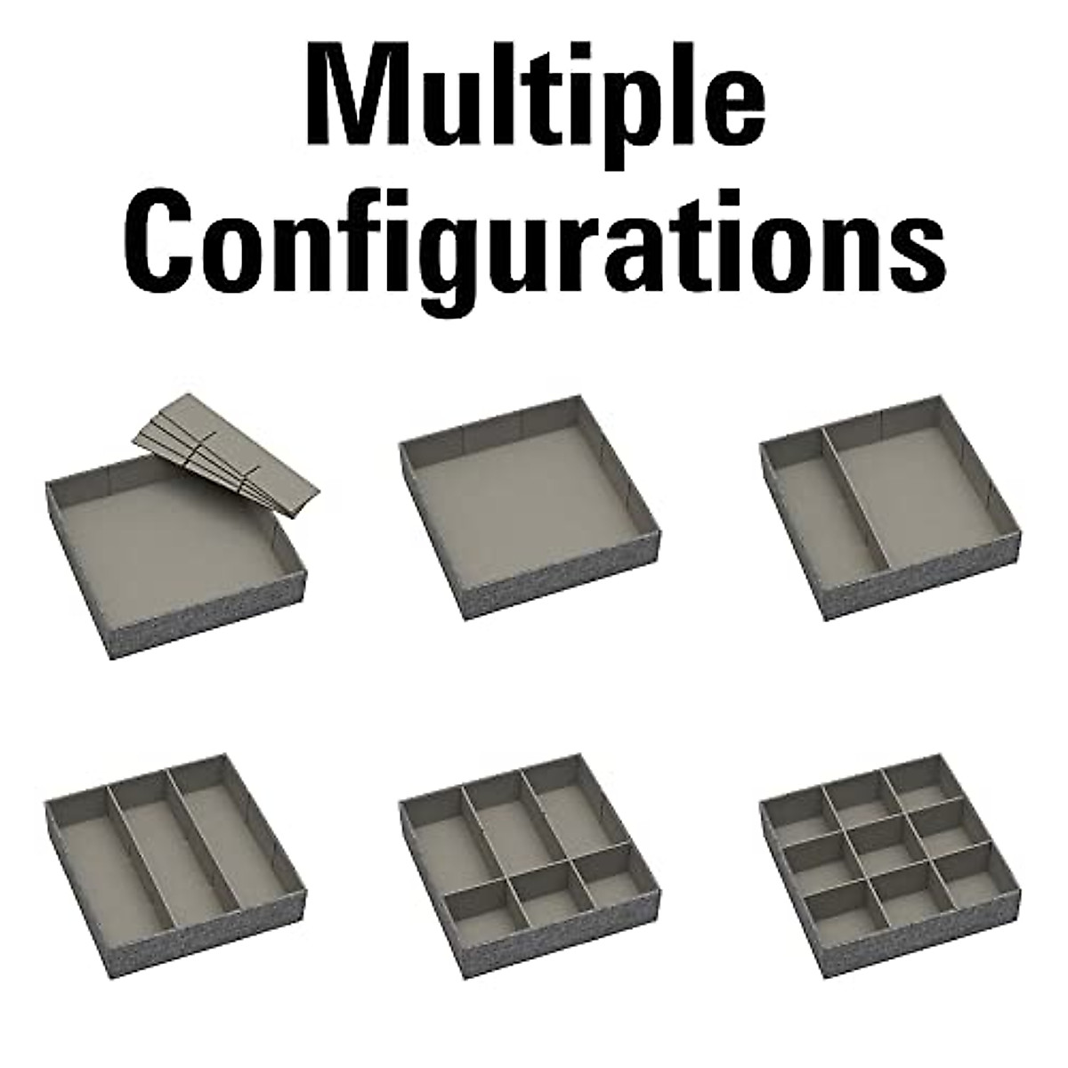 Household Essentials 3 Piece Starter Set, Latte Drawer Organizer, 3 Count (Pack of 1), Brown