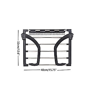 KRAZI Folding Shoes Towel Radiator Towel Clothes Folding Pole Airer Dryer Drying Rack 5 Rail Bar Holder Home Decoration Accessories