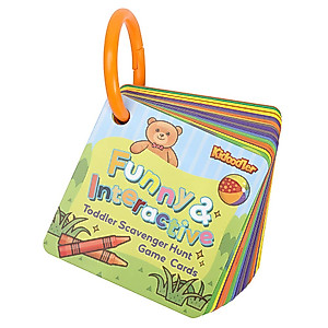 Scavenger Hunt Game for Kids, 27 Double-Sided Cards Amazing Indoor Find It Card Game for Toddlers Kids Learning, Ages 3+