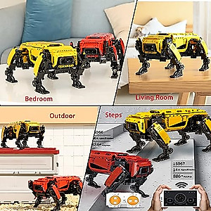 Addshiny RC & APP Control Power Robot Dog for Adults & Kids - Upgraded 2023 Version (886 PCS)