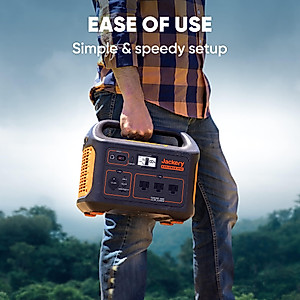 Jackery Explorer 1000 Portable Power Station, 1002Wh Capacity with 3x1000W AC Outlets, Solar Generator for Home Backup, Emergency, Outdoor Camping (Solar Panel Optional)