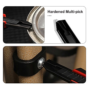 HAUTMEC 9mm Precision Utility Knife, Soft Grip Snap-off Box Cutter, Retractable 9mm Multi-Purpose Cutter for Detailed Cutting in Work, Home Use and Arts Crafts HT0255-KN