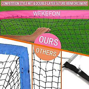 Soccer Goal for Backyard Set of 2 - Size 2.9'x2.4' Portable Pop Up Practice Mini Soccer Goals with Carry Case - Lightweight and Foldable - Ideal for Kids Age 1-8