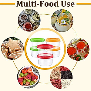 36 Pack Freezer Storage Containers with Lids, Reusable Twist Top Containers for Soup, Round Wide Mouth Lunch Jars, Freezer Deli Containers (8 oz)