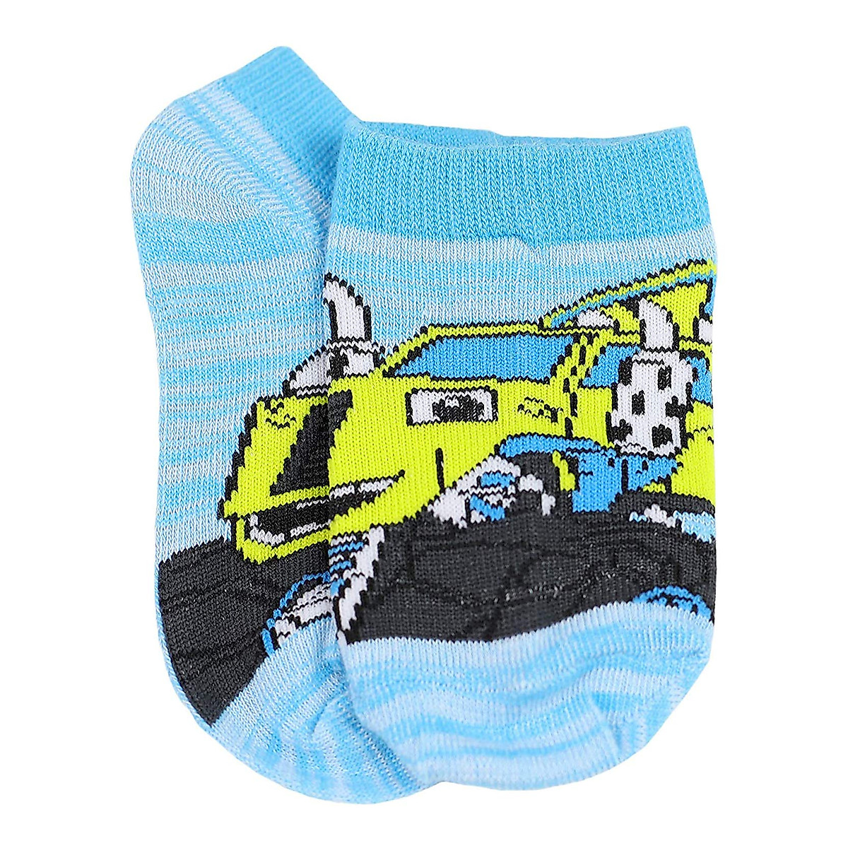 Nickelodeon Blaze and the Monster Machines Boys Toddler 5 Pack No Show Socks (Medium (Sock 6-8), White/Multi)