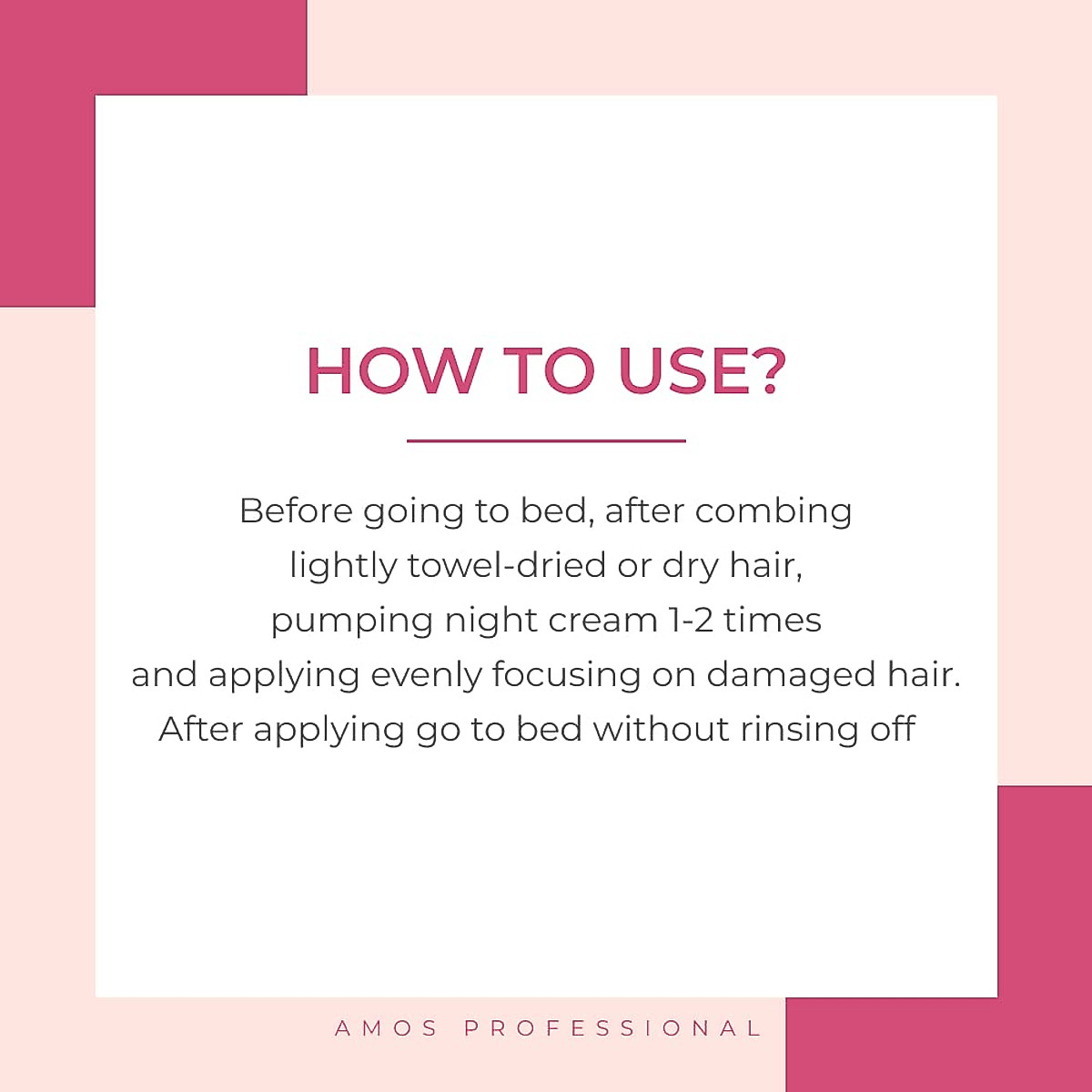 AMOS PROFESSIONAL True Repair Night Cream 6fl oz (180ml) | Intensive Nourishing Leave-In Conditioner for Dry & Damaged Hair | Anti-Frizz, Hydration and Nutrition No Wash & Leave-In Conditioner | Korean Leave-In Conditioner