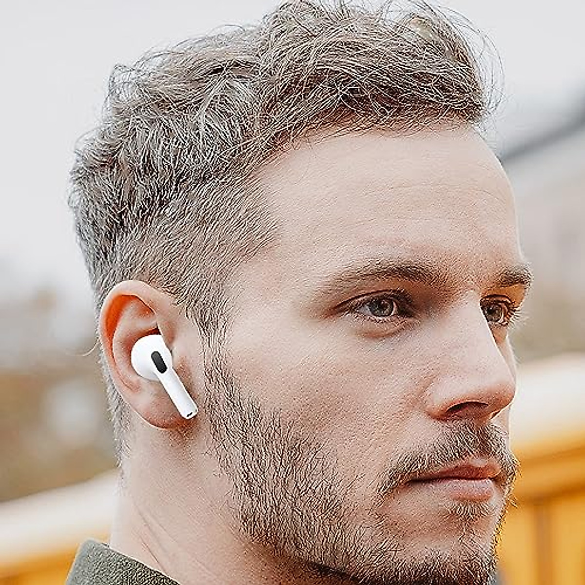 3 Pairs AirPods Pro Ear Tips Replacement for AirPods Pro, Silicon Earbuds Tips with Noise Reduction Hole, Fit in The Charging Case